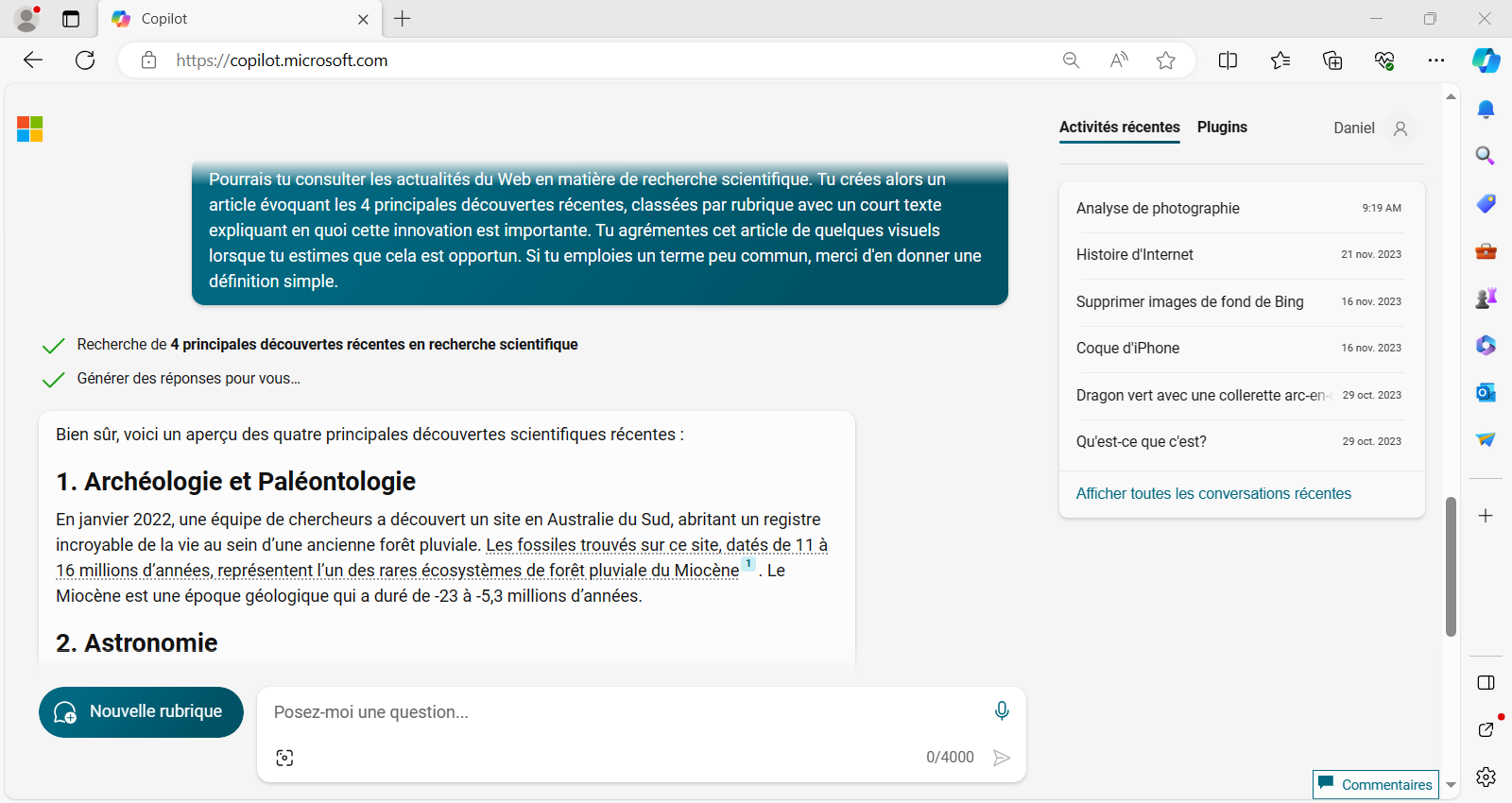 Comment utliser Copilot de Microsoft